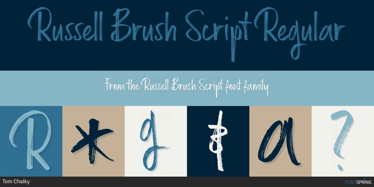 Similar Fonts To Russell Brush Script | Fontspring Similar Fonts To Russell Brush Script | Fontspring
